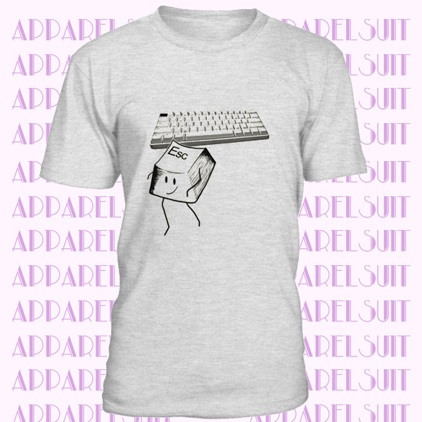 Keyboard Shirt Women, Escape Key T Shirt, Funny Womens Shirt, Nerdy ...